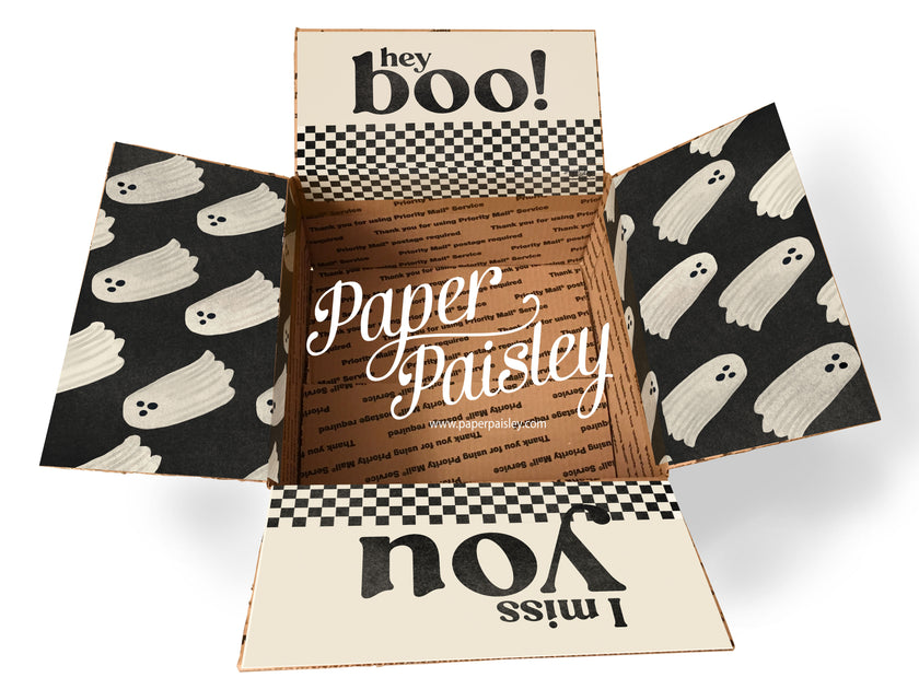 Hey Boo, I Miss You Care Package Sticker Kit – PaperPaisley