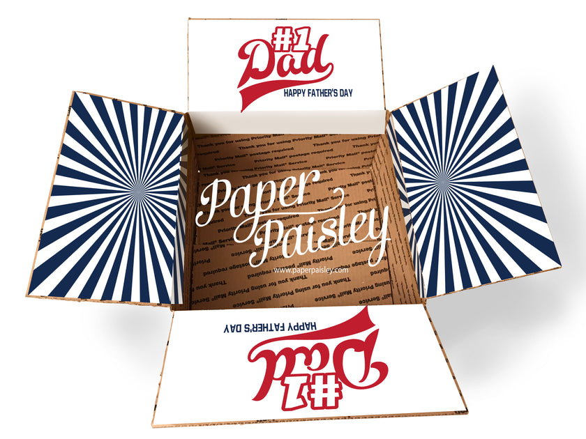 #1 Dad Care Package Sticker Kit – PaperPaisley